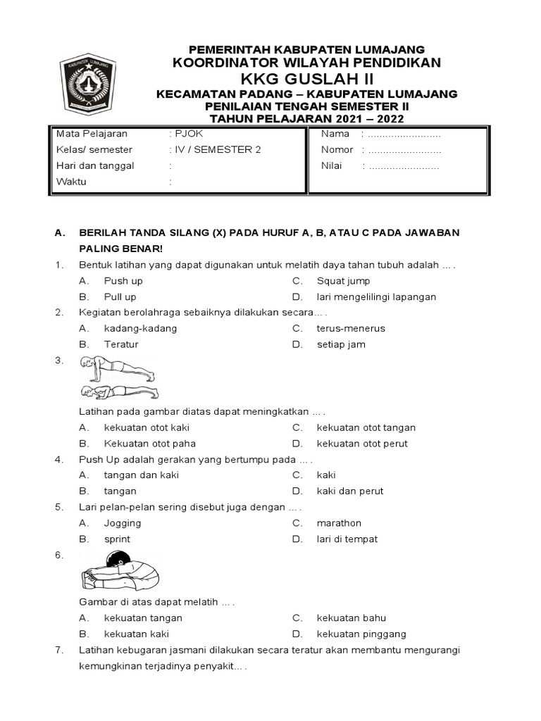 PTS PJOK Kelas 4 | PDF