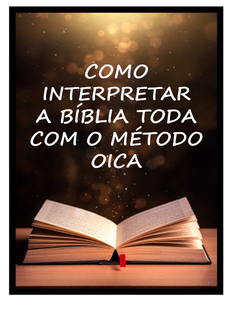 Uma Introdução ao Método OICA para Interpretação Bíblica | PDF | Bíblia ...