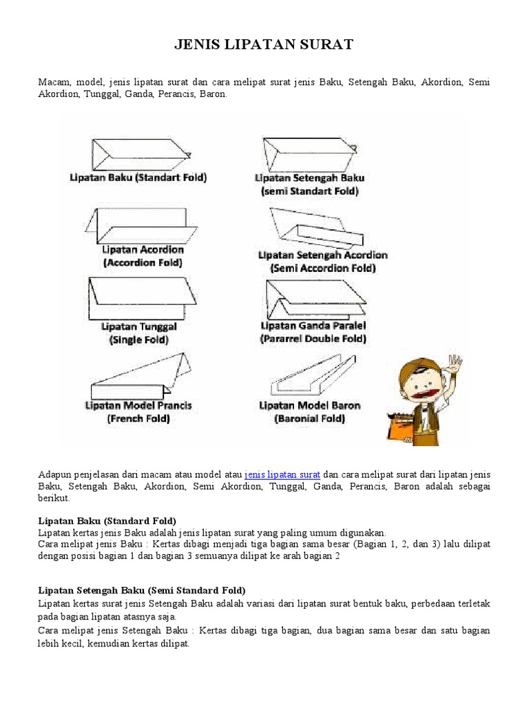 Jenis dan Cara Melipat Surat | PDF