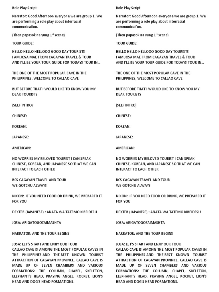 Role Play Script PURCOM | PDF