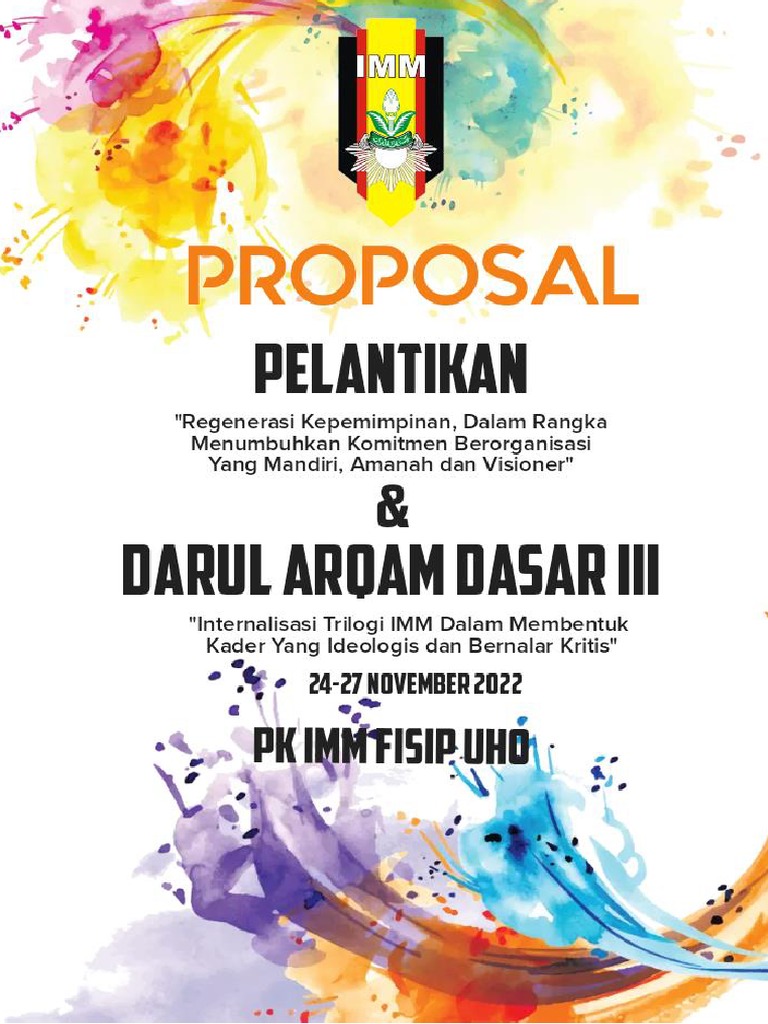 Proposal - Dad - Pelantikan Fisip Uho | PDF | Karier & Perkembangan