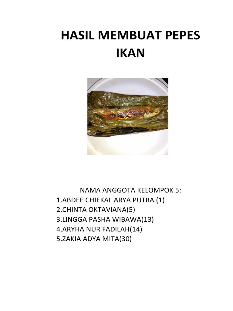 File Pepes Ikan | PDF