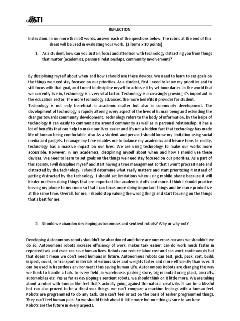 06 Worksheet 1-sts | PDF | Robot | Robotics