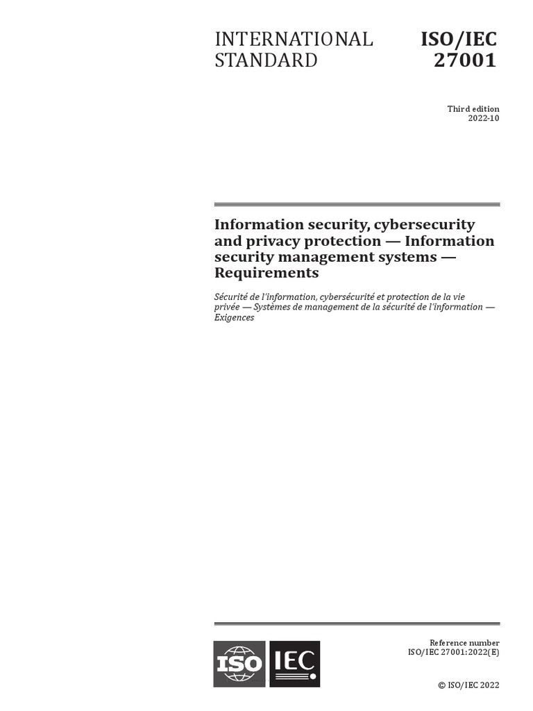 Aaaaaa | PDF | Iso/Iec Jtc 1 | Information Security