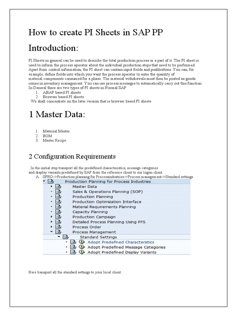 How To Create PI Sheet QRG | Download Free PDF | Database Transaction ...