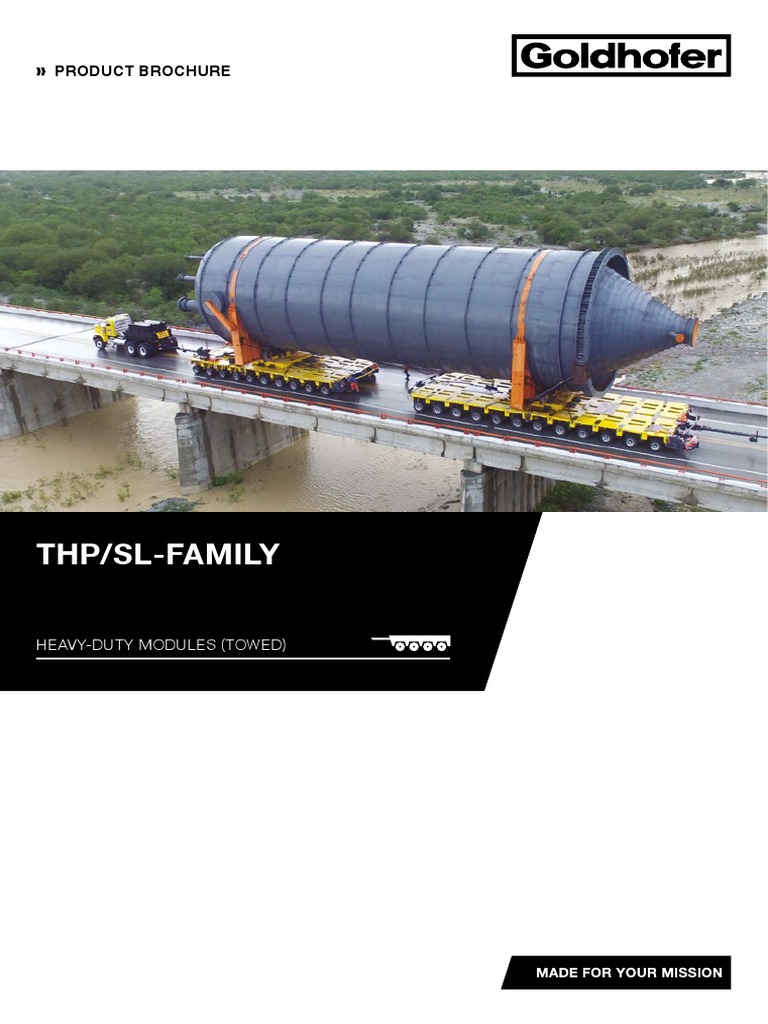 Goldhofer THP/SL Heavy-Duty Modules | PDF | Axle | Trailer (Vehicle)