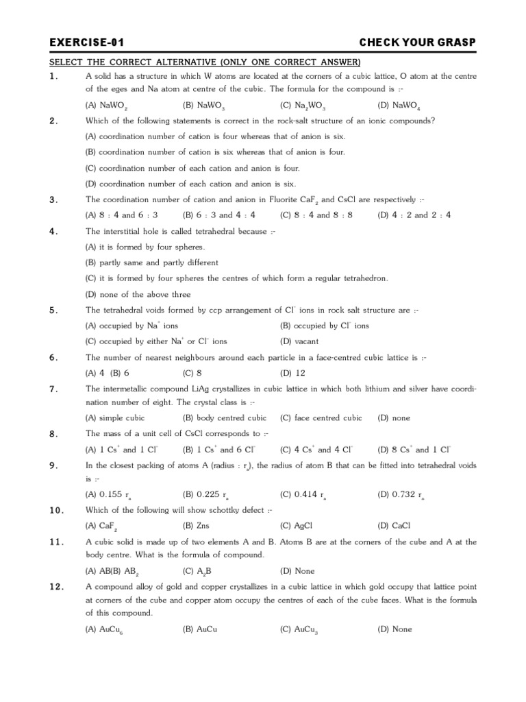 Solid State | PDF | Crystal Structure | Ion