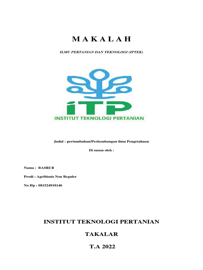 Makalah - Perkembangan - Iptek 3 | PDF