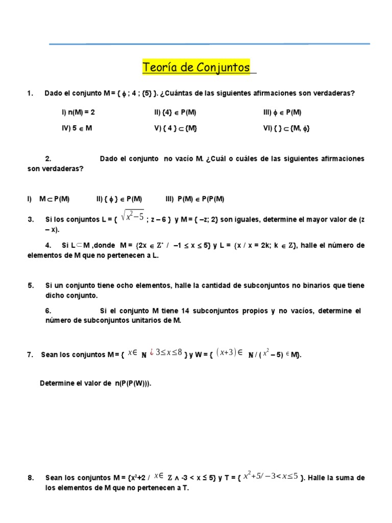Matematica Bàsica | PDF | Conjunto (Matemáticas) | Subconjunto
