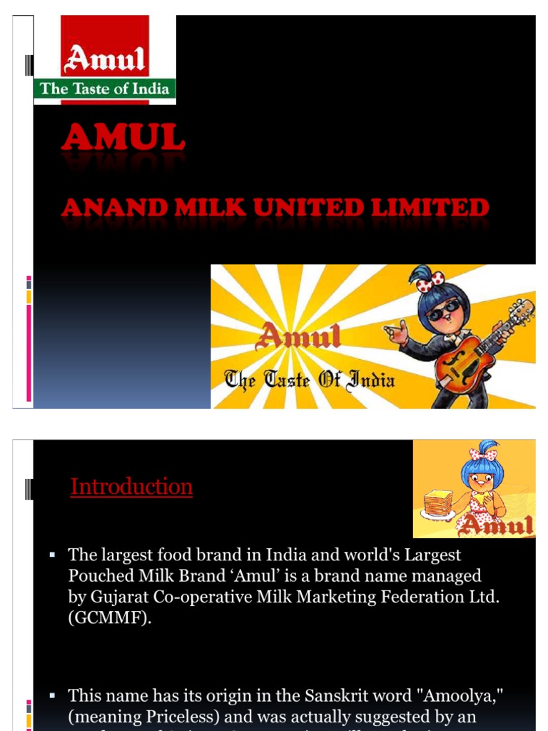 Amul - Business Model | PDF | Dairy Products | Foods