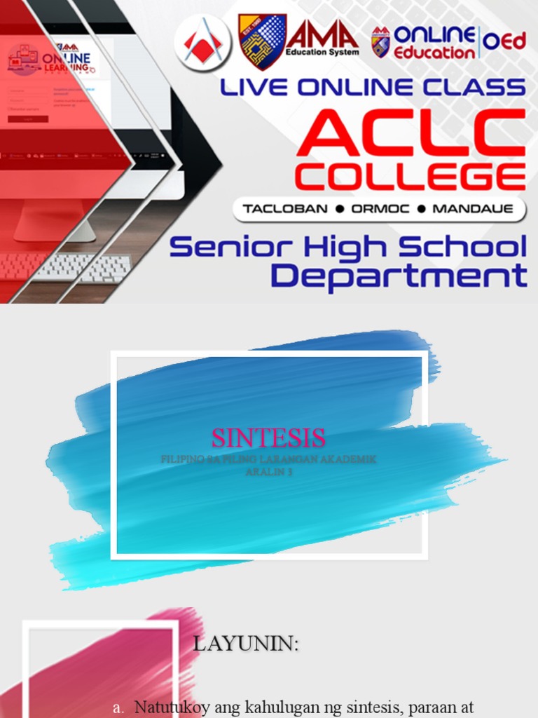 Aralin 3 Sintesis | PDF