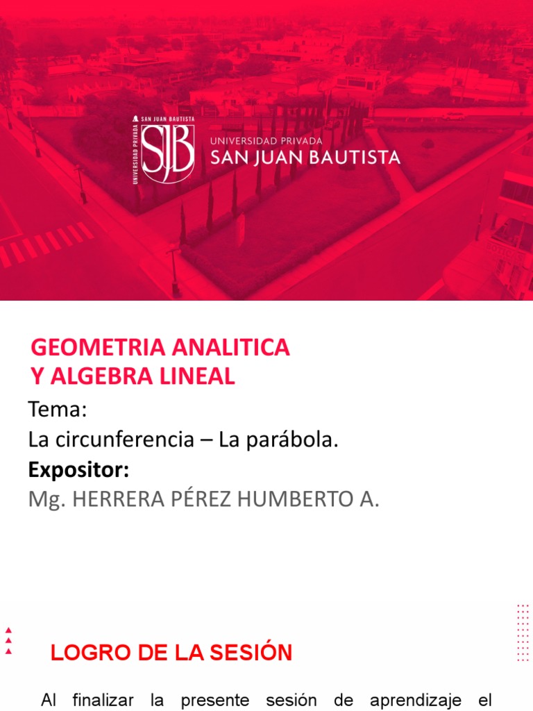 La Circunferencia y La Parábola. | PDF | Línea (geometría) | Ecuaciones