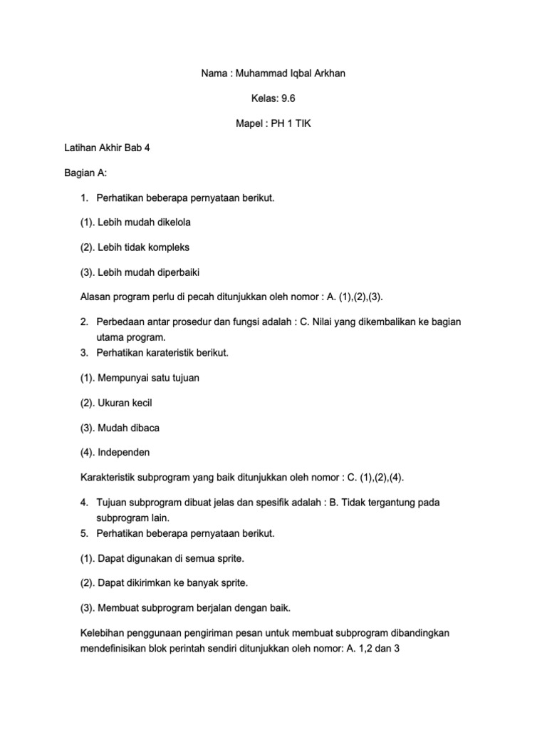 Kelebihan Subprogram dalam Pemrograman | PDF