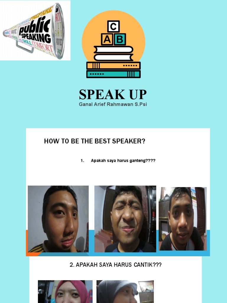 Speak Up | PDF | Seni & Disiplin Bahasa | Pengembangan Diri