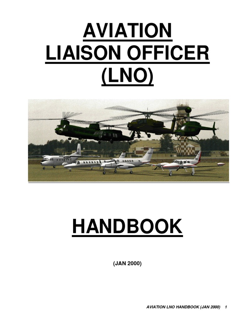 Aviation Liaison Officer (LNO) Handbook - U.S. Army - ENE00 | PDF ...