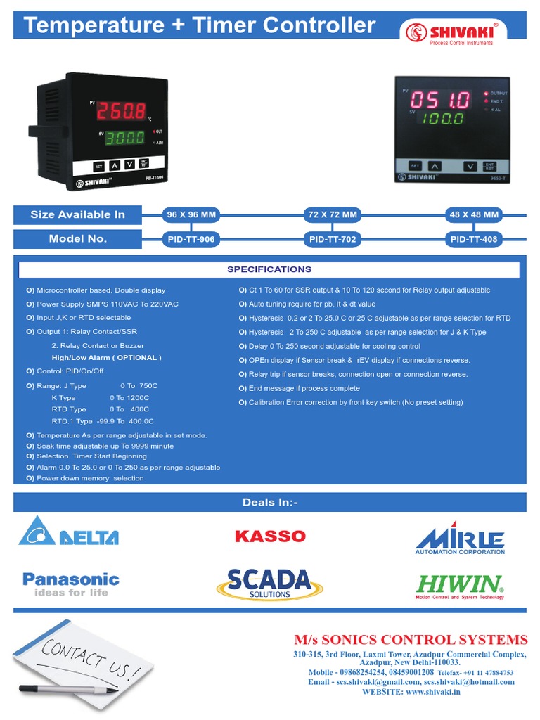 Pid Temp With Timer | PDF | Relay | Equipment