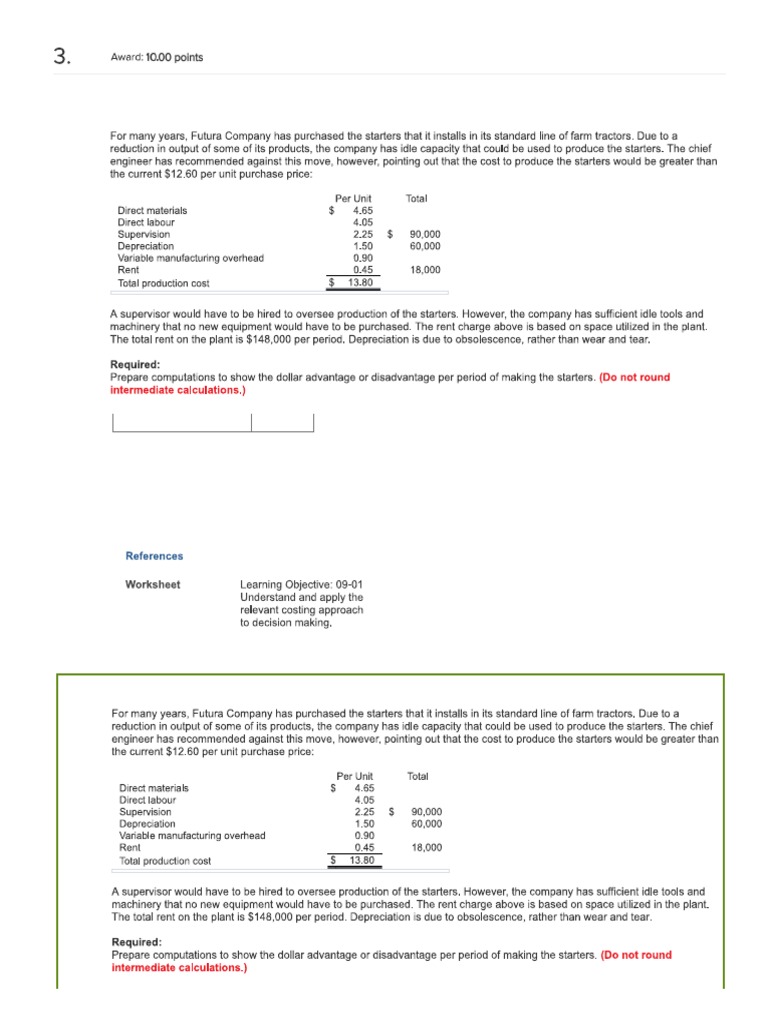 ACC2313 - CH #9 Assignment - Q #3 | PDF