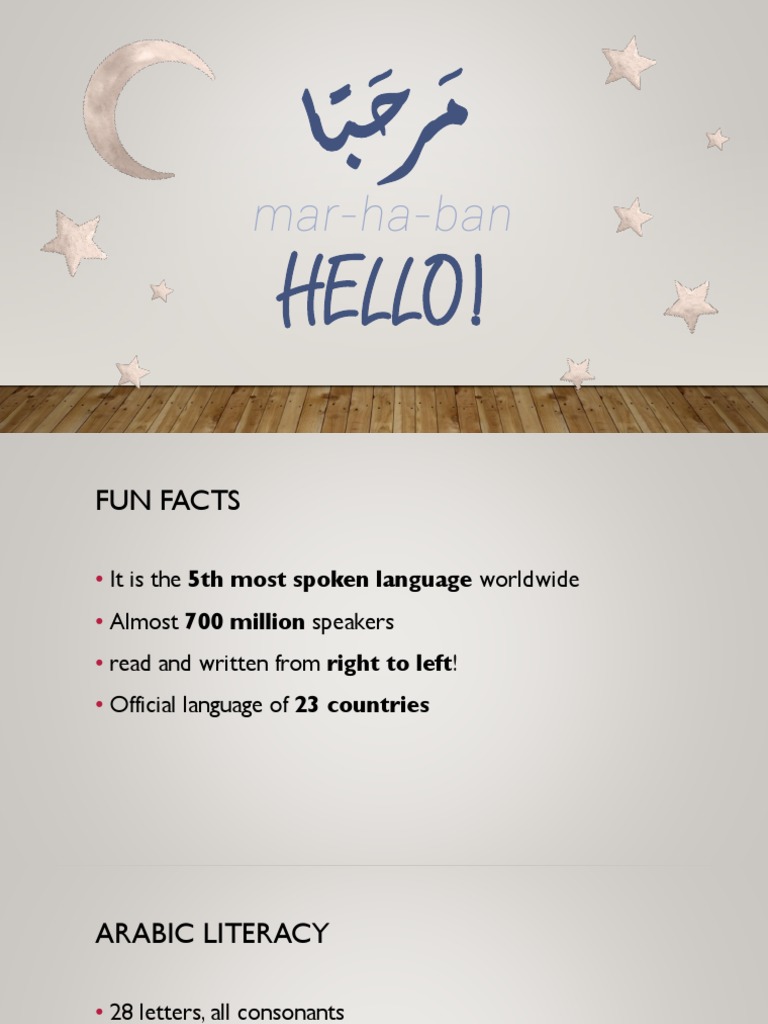 Introduction To Arabic | PDF