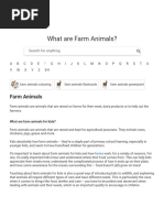 Farm Vocabulary Word List | PDF | Agriculture | Cattle