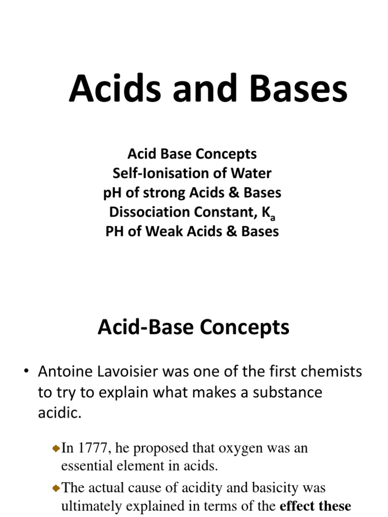 Acids Bases PH | PDF | Acid | Ph