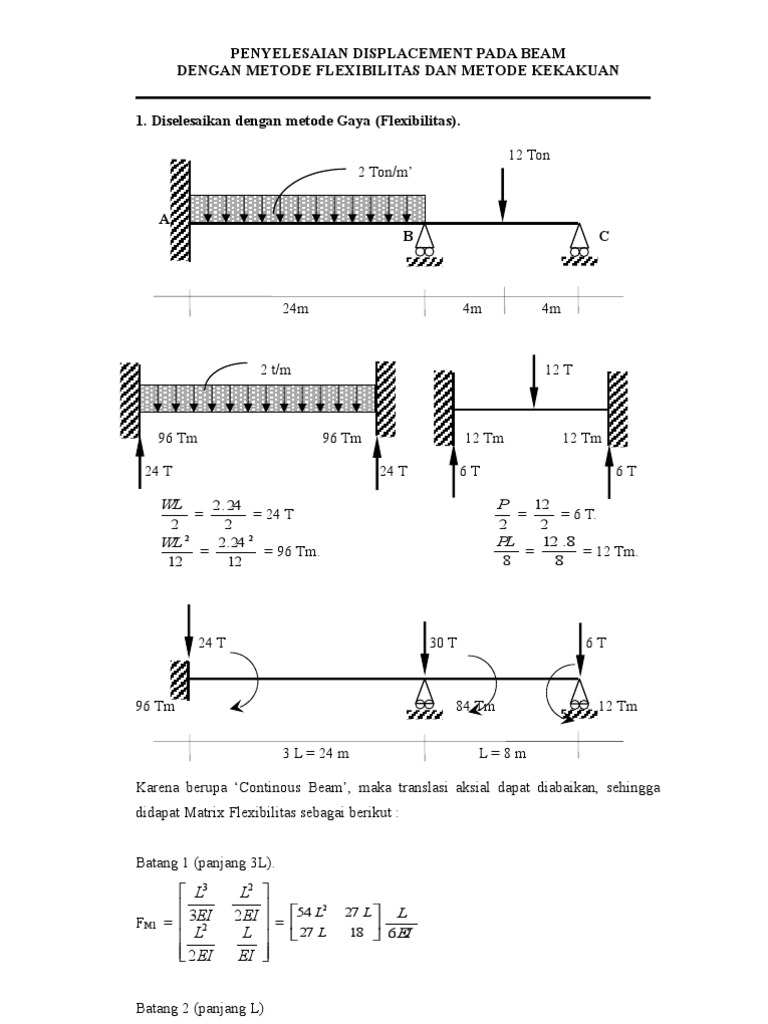 Contoh Pada Continous Beam | PDF