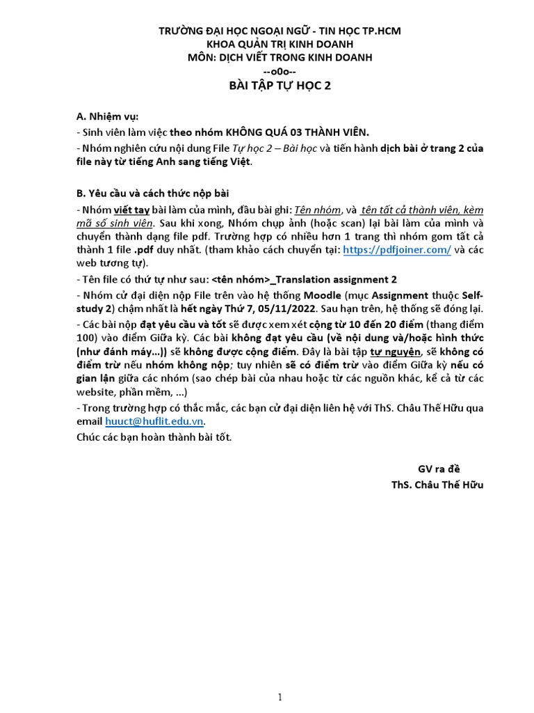 (Dich Viet) Self-Study 2 | PDF