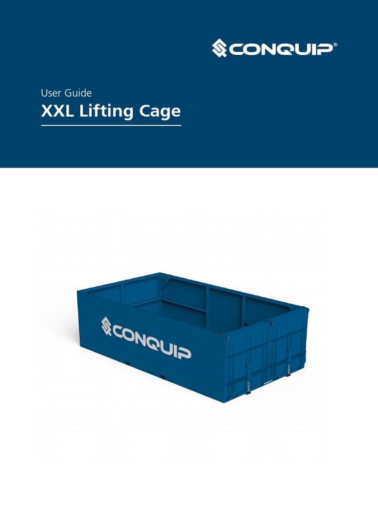 XXL Lifting Cage User Guide Issue 1 | PDF | Elevator | Crane (Machine)