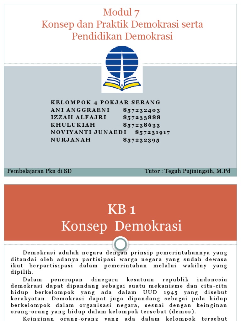 Modul 7 Pembelajaran PKN Di SD | PDF