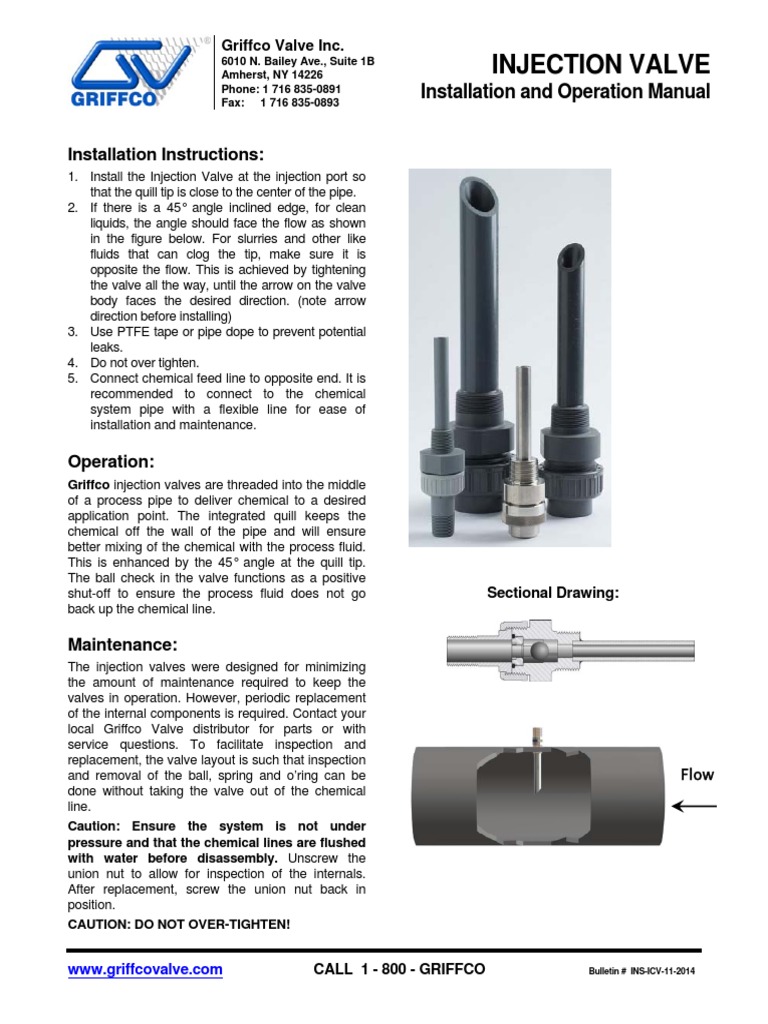 IOM Manual ICV US | PDF | Valve | Pipe (Fluid Conveyance)