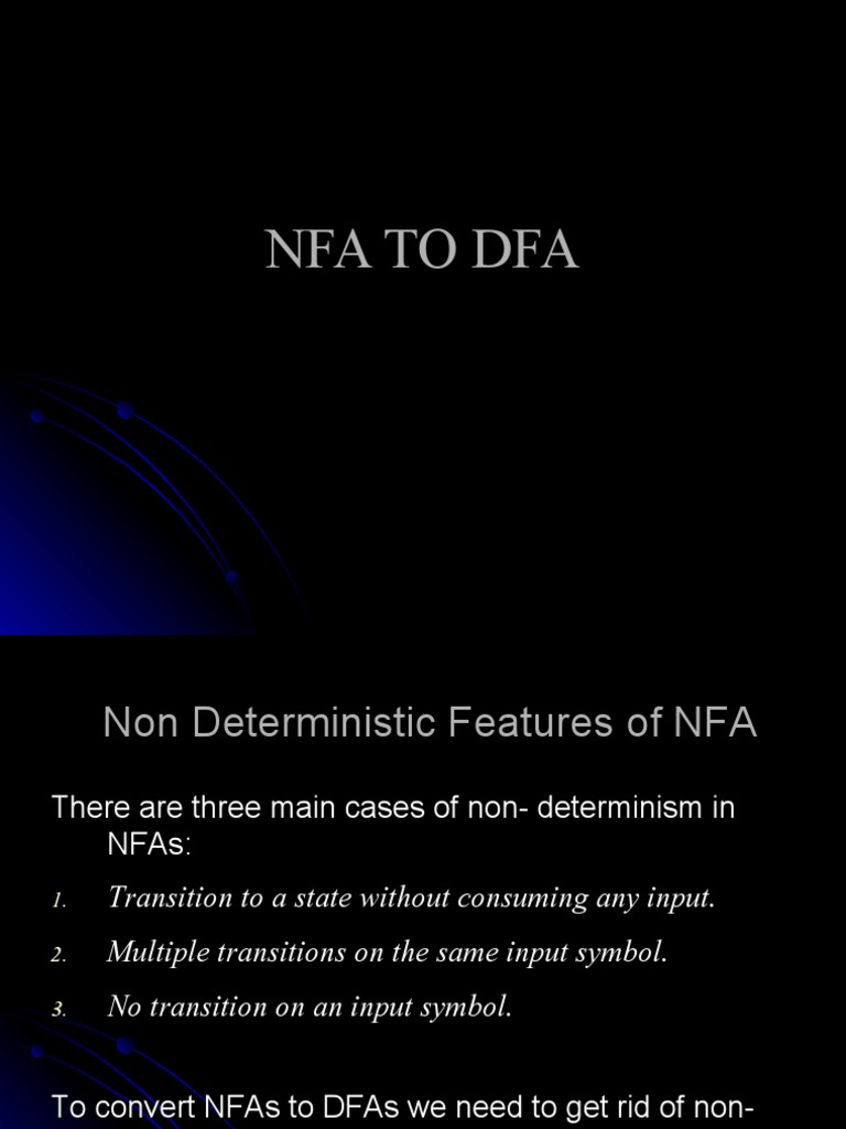 NFA to DFA Conversion Guide | PDF | String (Computer Science) | Theory ...