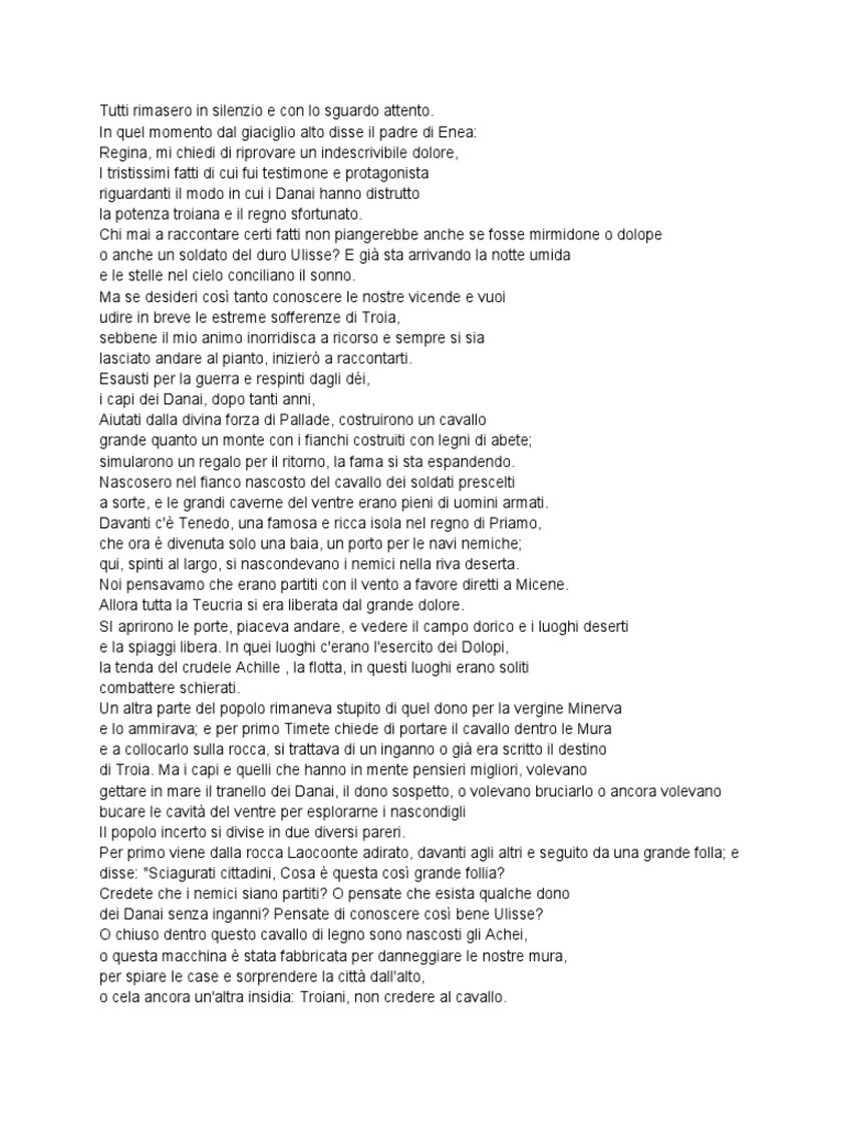 Parafrasi Eneide | PDF