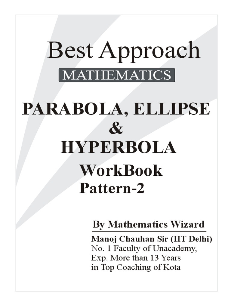 Comb W Book-2Parab Ellip Hyp | PDF | Ellipse | Perpendicular