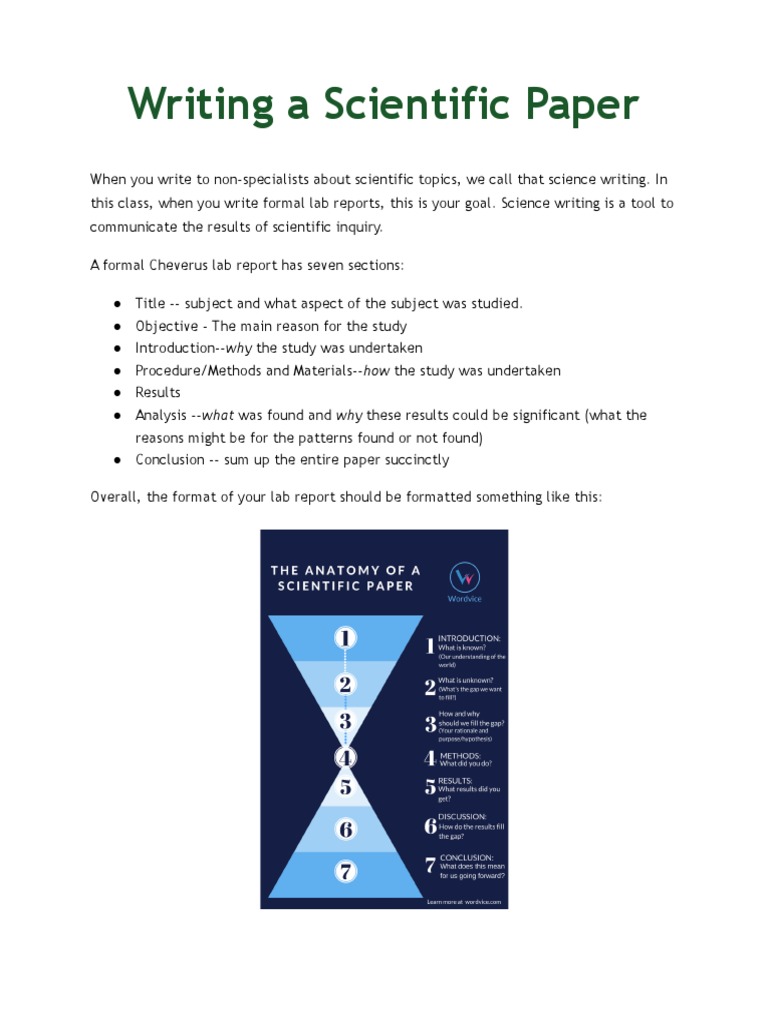 Writing A Scientific Paper - Murder and A Meal | PDF | Career & Growth