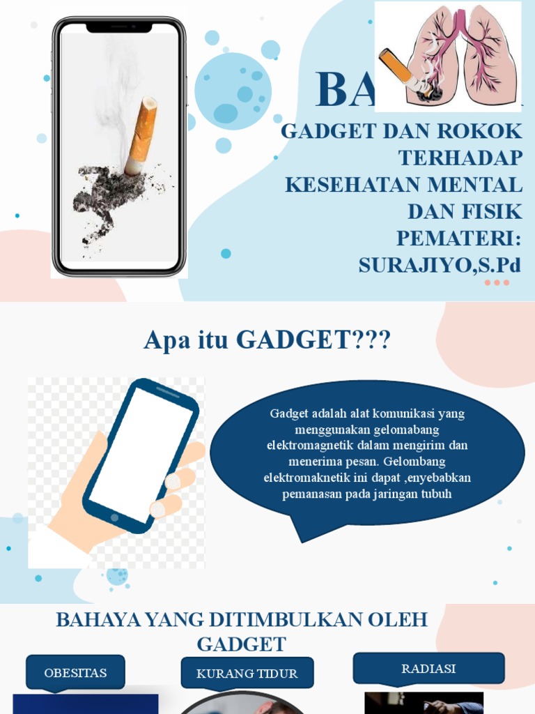 Materi Bahaya Gadget Dan Rokok | PDF