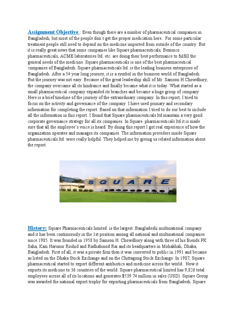 Square Pharmaceutical Company | PDF | Human Resource Management ...