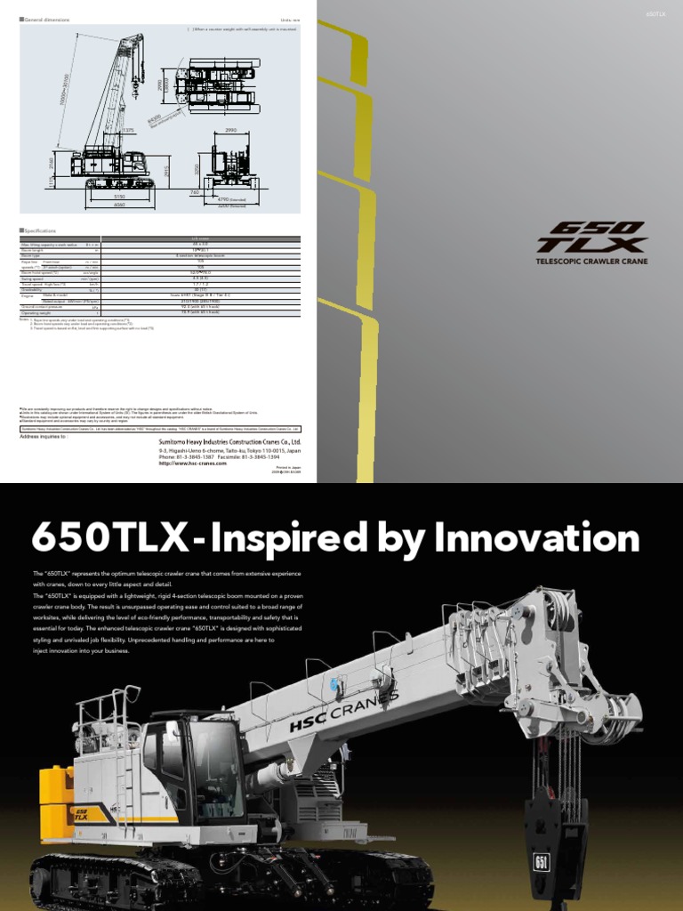 650tlx Stage3b PR | PDF | Crane (Machine) | Brake