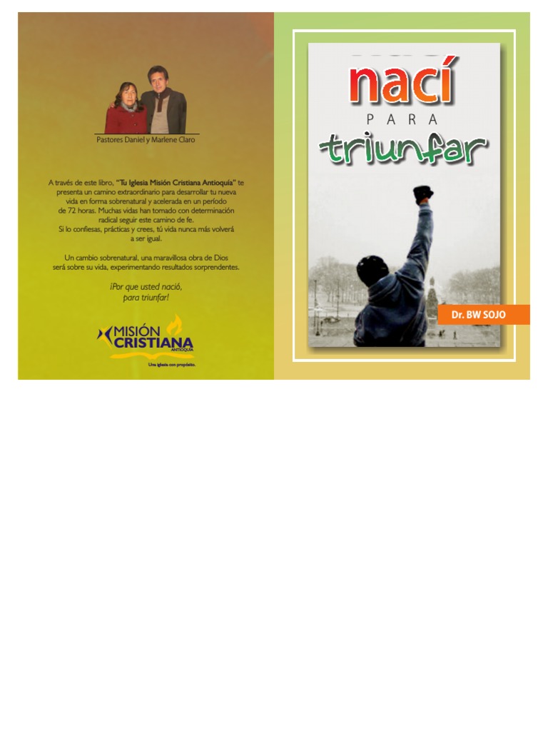 Naci para Triunfar | Descargar gratis PDF | Oración | Jesús