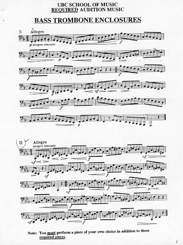 Bass Trombone Pdf 