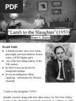 Lamb To The Slaughter by Roald Dahl - Activities | PDF