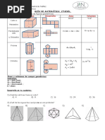 Prueba de 2D y 3D Primero Básico | PDF | Rectángulo | Geometría euclidiana