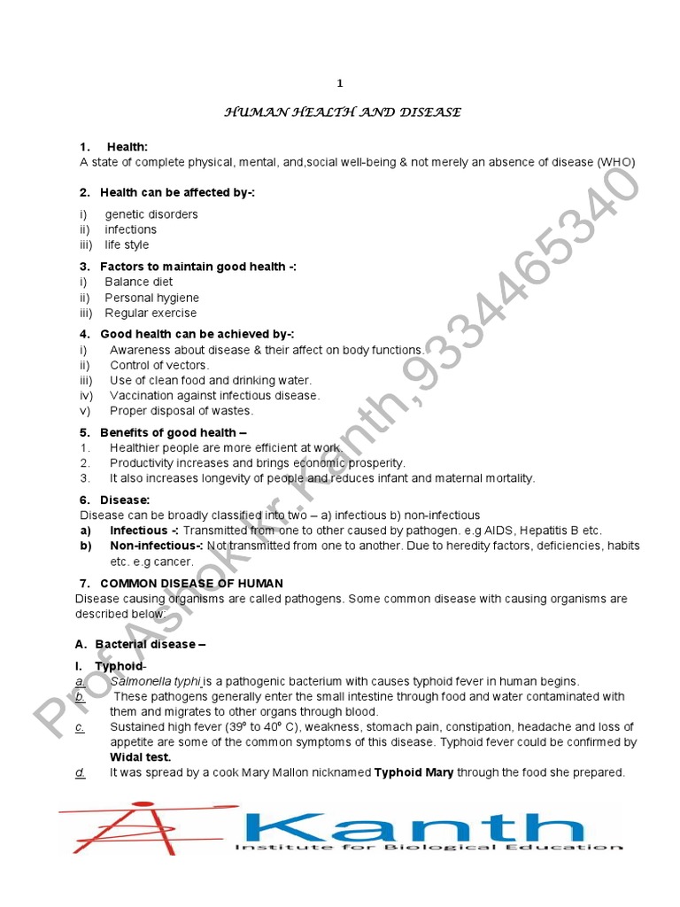 Human Health and Disease-1 | PDF | Antibody | Immune System