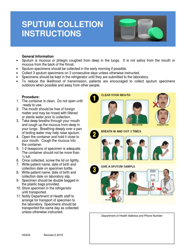 Sputum Collection | PDF | Wellness