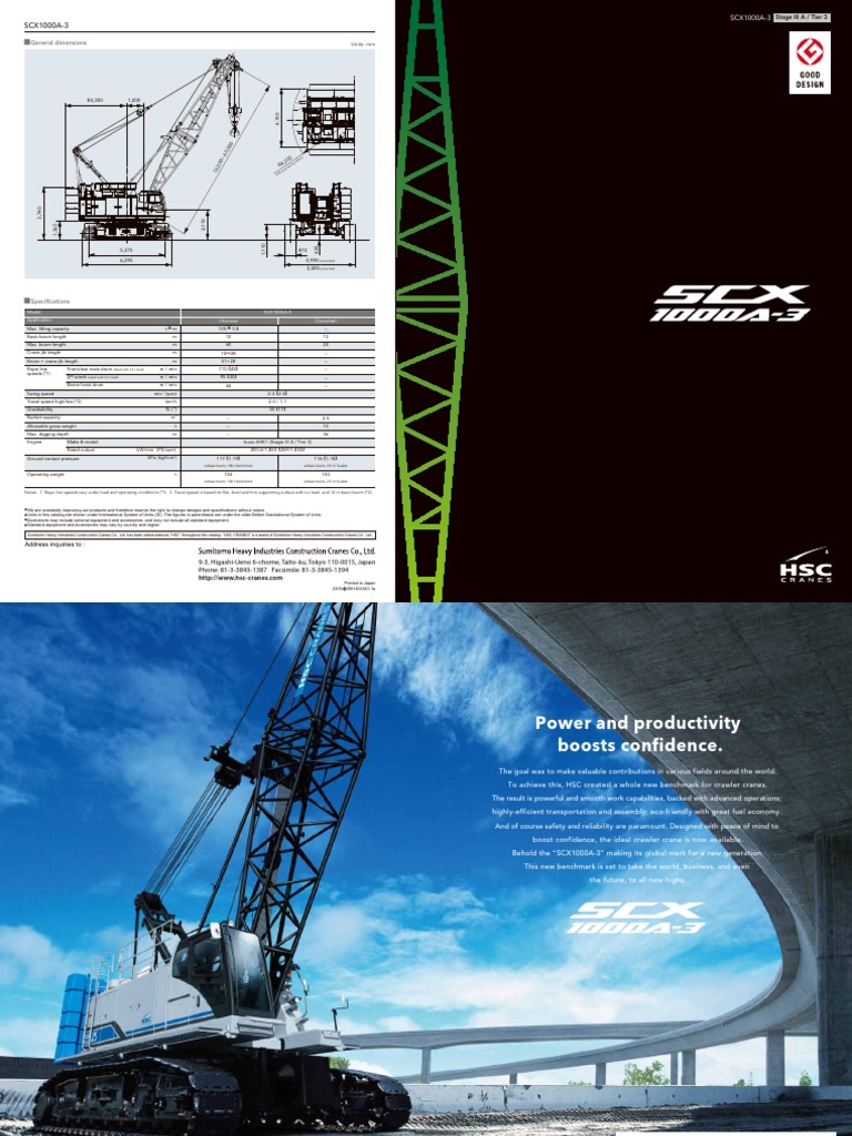 Scx1000a-3 Stage3a PR | PDF | Crane (Machine) | Brake