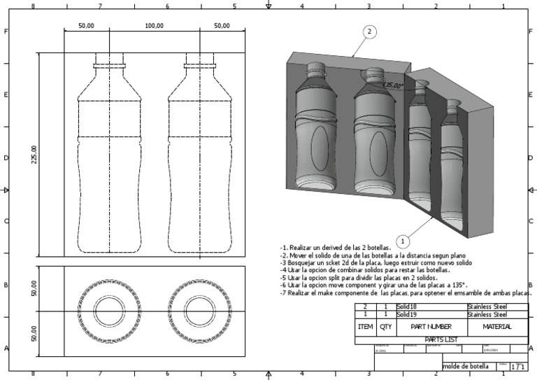 Molde de Botella | PDF
