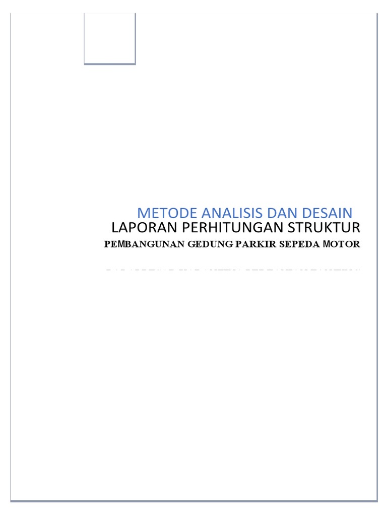 Laporan Analisa Struktur | PDF