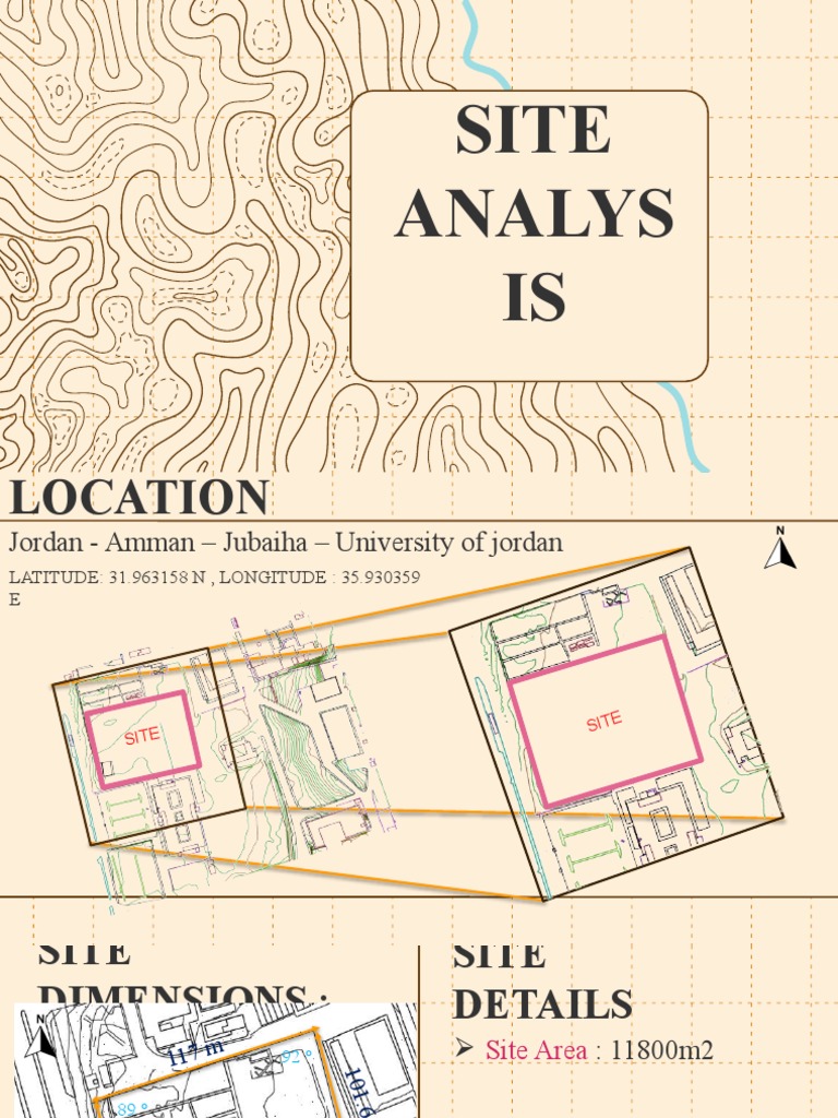 Site Analysis for University of Jordan | PDF