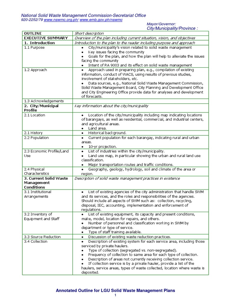 LGU Solid Waste Management Guide | PDF | Waste Management | Waste