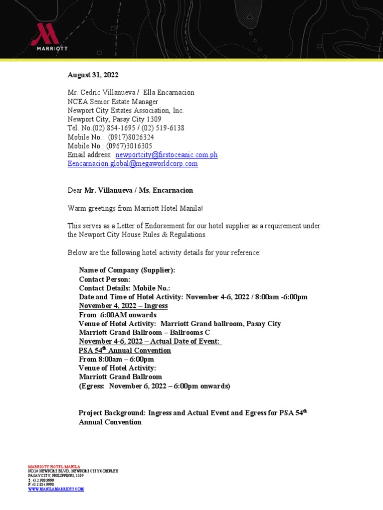 NCEA Letter of Endorsement - Rev | PDF