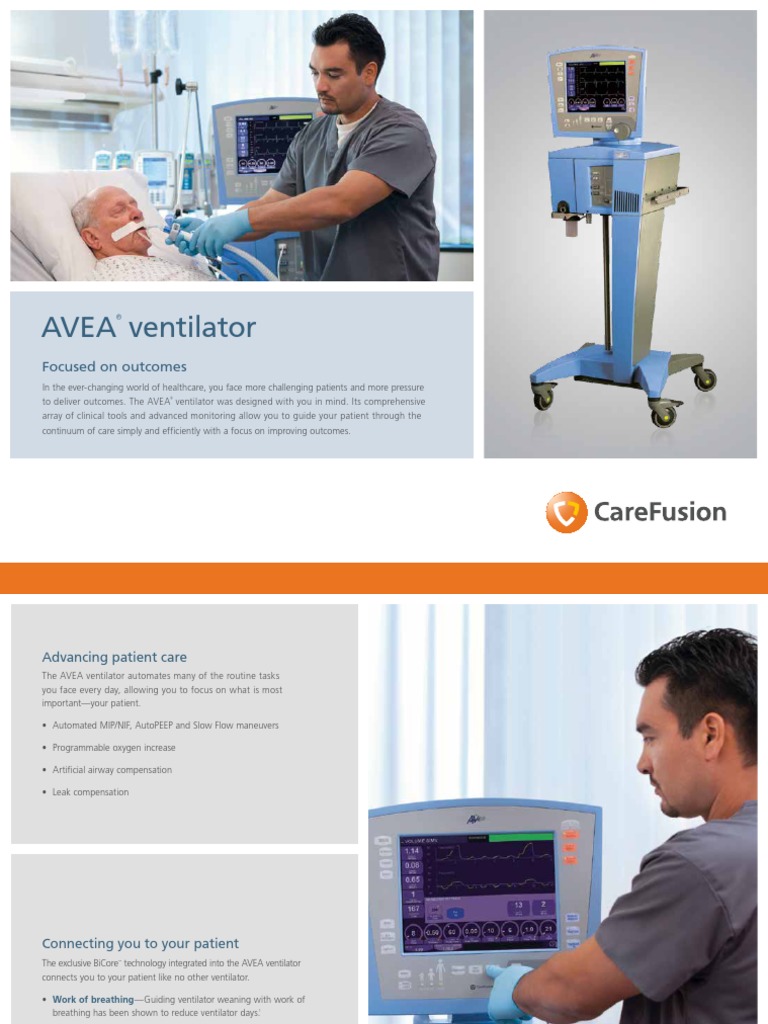 Carefusion Avea Ventilator Brochure | PDF | Clinical Medicine | Medical ...