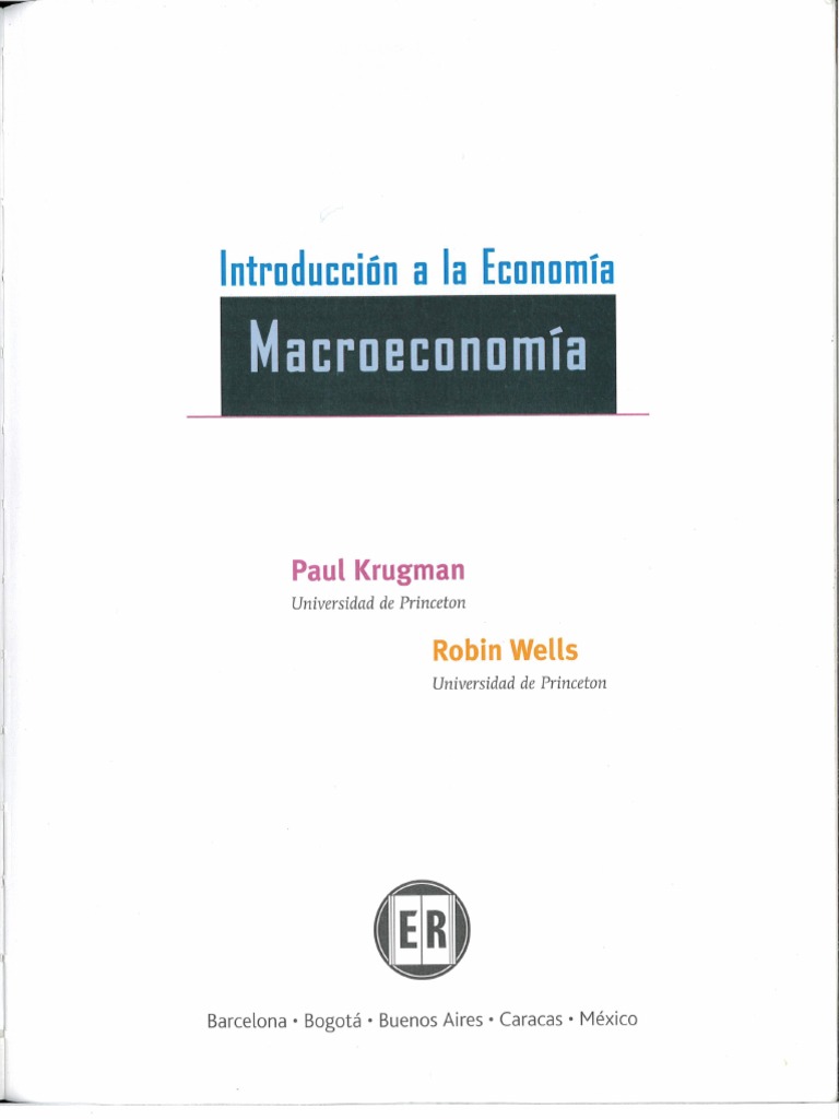 Introducción A La Economía Macroeconomia Paul Krugman | PDF